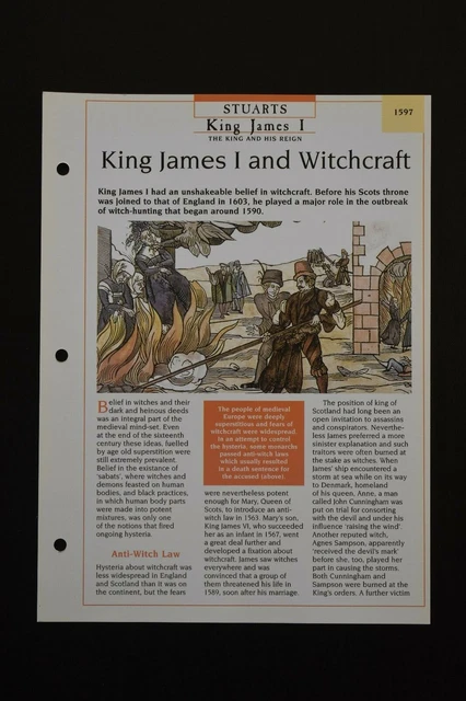 KINGS & QUEENS Maxi Card King James I and Witchcraft - James I ...