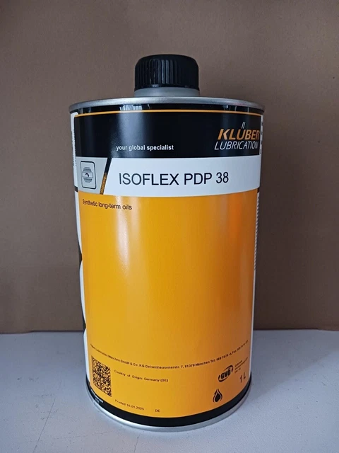 KLUBER LUBRICATION ISOFLEX PDP 65 Synthetic Oil 1L ( 1000ml ) New Free ...