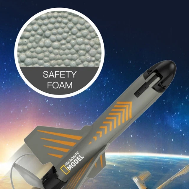 SIMULATION ROCKET ELECTRIC Rocket Launcher Toys Outdoor Liftoff Spin ...