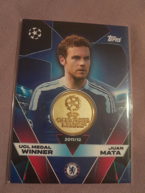 TOPPS MATCH ATTAX 2025/26 Juan Mata UCL Medal Winner Relic Card £14.01 ...