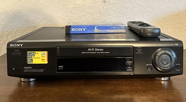SONY SLV-775HF 4-HEAD Hi-Fi Stereo VCR Plus VHS Recorder Remote And ...