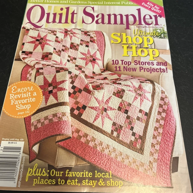 QUILT SAMPLER MAGAZINE Spring Summer 2012 Pattern Insert Better Homes & Gardens £7.36 - PicClick UK