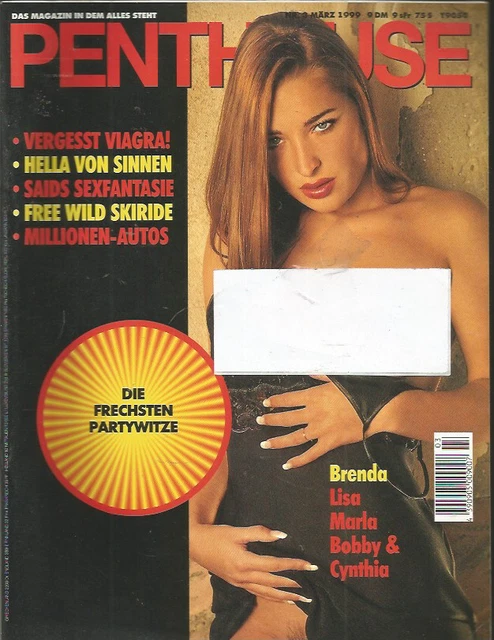 PENTHOUSE MAGAZINE 3 / März 1999. Brenda, Marla. Allemand Ausgabe EUR ...