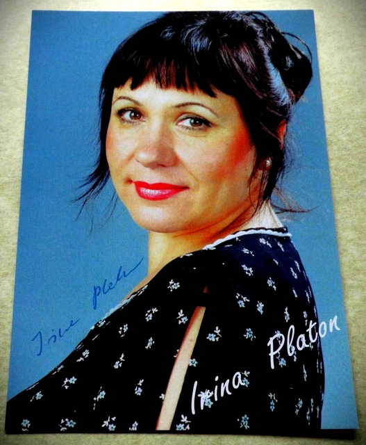 IRINA PLATON - Schauspielerin - Karte mit Original-Autogramm - Top ...