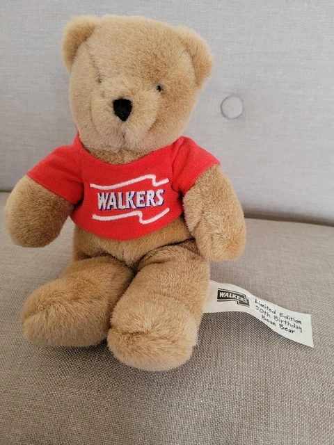 WALKERS CRISPS LIMITED Edition 50th Birthday Teddy Bear Beanie Soft ...