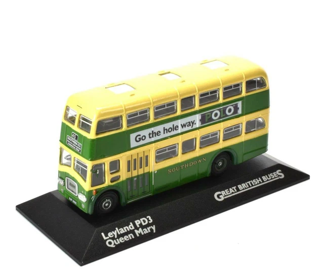 ATLAS EDITIONS - Leyland Pd3 Queen Mary Bus - Southsea - Polo - 1:76 ...