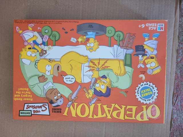 THE SIMPSONS OPERATION Game COMPLETE Milton Bradley MB Limited Edition ...
