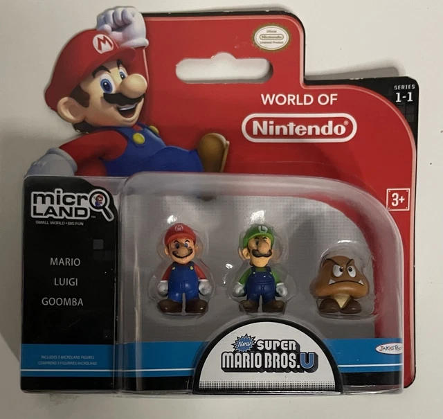 WORLD OF NINTENDO Super Mario U Bros Series 1-1 Micro land Mario Luigi ...
