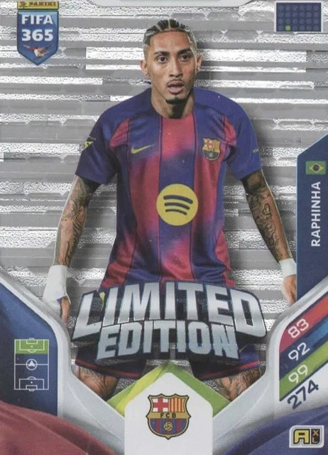 PANINI FIFA 365 Adrenalyn XL 2026 Limited Edition Raphinha Card £1.67 ...