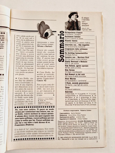 MAGAZINE DOLLY 221-1983 + Affiches Harrison Ford-Blade Runner-Kim ...