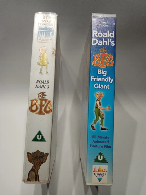 ROALD DAHL'S THE BFG Big Friendly Giant Metallic/Normal Cover VHS ...