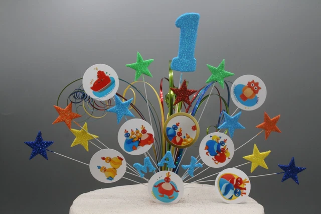 CAKE TOPPER CBEEBIES Twirlywoos 1st 2nd 3rd 4th 5th 6th Personalised ...