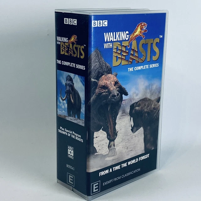 BBC WALKING WITH Beasts: The Complete Series Double VHS Video Pack ...