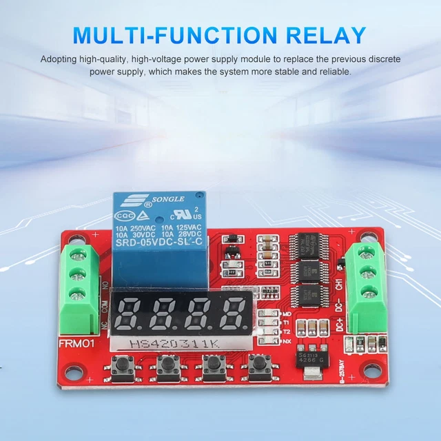 FRM01 MODULO RELÈ loop infinito 1 CH modulo loop ritardo automazione ...