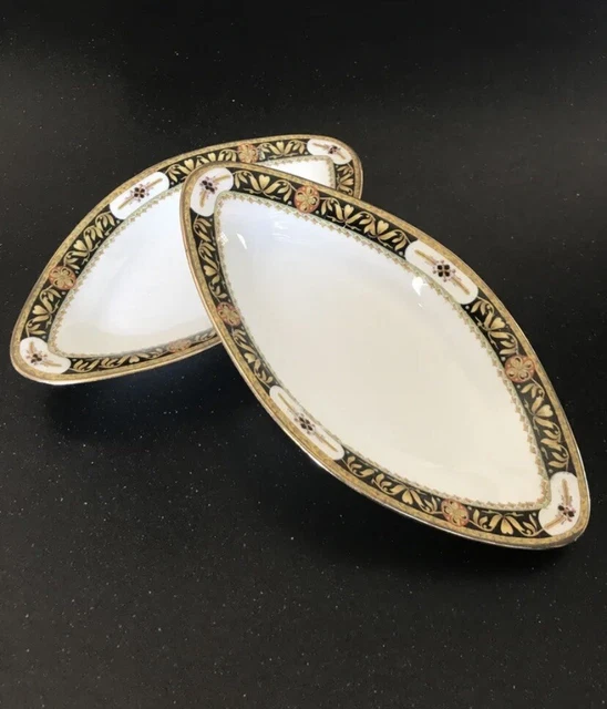 RAVIERE PIATTINI porcellana Limoges France ovale Vintage 2 Pezzi EUR 35 ...
