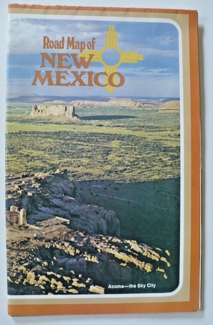 VINTAGE 1977-78 BROCHURE Road Map of New Mexico Map Trails Hunting ...