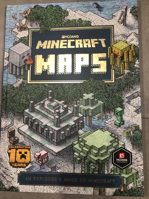 MINECRAFT MAPS BOOK, Official Explorers Guide To Minecraft, New, Games ...