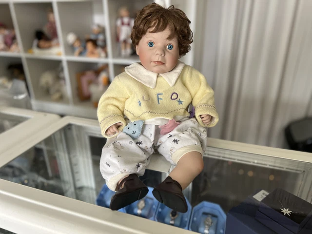 POUPON DE COLLECTION Porcelaine Poupée 50 Cm. en Parfaite Condition EUR ...