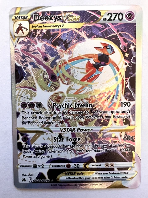 POKÉMON TCG DEOXYS VSTAR Crown Zenith: Galarian Gallery GG46/GG70 Regular Ultra EUR 16,52 ...