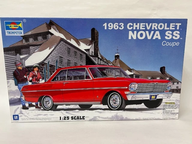 TRUMPETER 63 CHEVROLET Nova SS 1/25 Revell*Hot Rod MOONE Moon E Trans ...