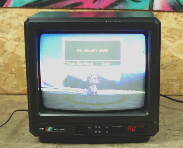 ITT IDEAL COLOR Tv Retro Vintage Gaming Crt Tv £29.99 - PicClick UK