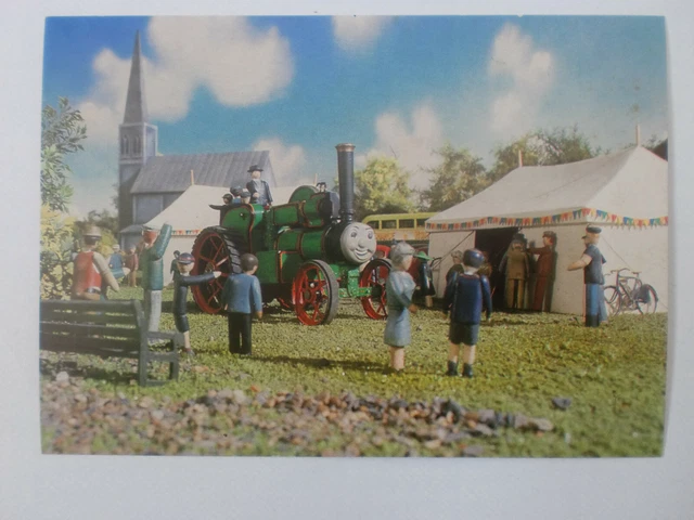 TREVOR HARD WORKING Engine Thomas Tank Story Postcard 1986 Rev Awdry ...