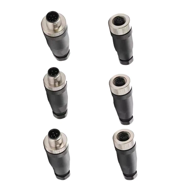 12MM CONNECTOR AVIATION Socket Sensor Connector IP67 Waterproof ...