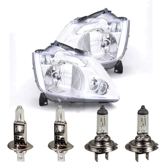 PHARE HALOGÈNE KIT pour Renault Modus Fd / JP Année Fab. 12/04-12/07 H7 ...