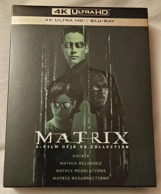THE MATRIX 4K Bluray 4 Film Collection De Ja Vu (EU) UHD+ Blu-ray Boxset 8 disc £31.92 - PicClick UK