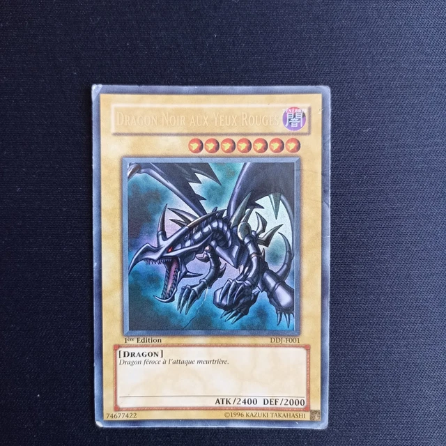CARTE YU-GI-OH ! Dragon Noir Aux Yeux Rouges DDJ-F001 1ST ÉDITION 1ERE ÉDITION EUR 19,99 ...