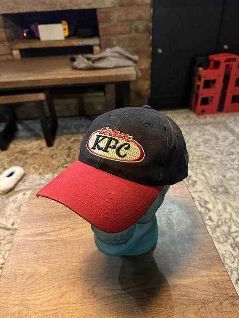 TEAM KFC ADJUSTABLE HAT Blue & Red Strapback Kentucky Fried Chicken Cap ...