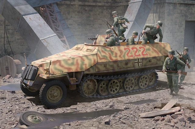 TRUMPETER 00942 SD.KFZ.251 D 1:16 - kit di montaggio EUR 110,00 ...