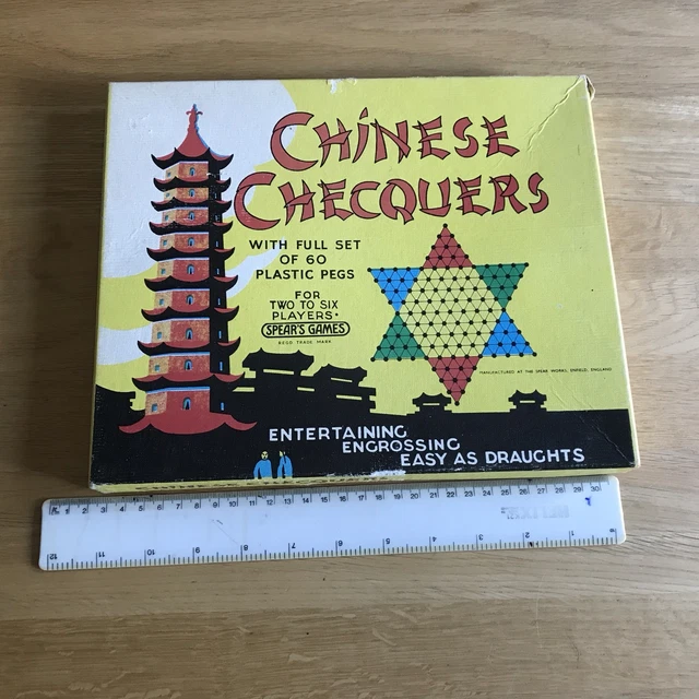 VINTAGE CHINESE CHECQUERS game by Spear’s games complete £5.42 ...