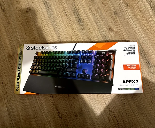 [NEUF] CLAVIER GAMING SteelSeries Apex 7 Red Switch (AZERTY) EUR 114,99 ...