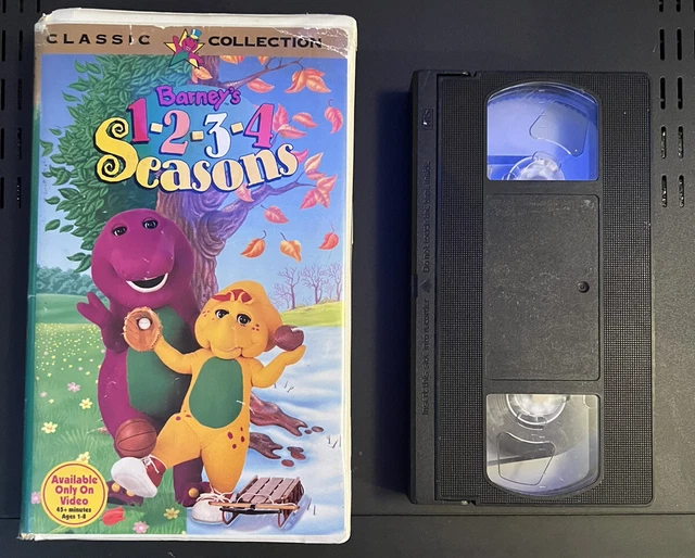 BARNEY’S 1-2-3-4 SEASONS - No Sticker On Tape - Canadian Clamshell VHS ...