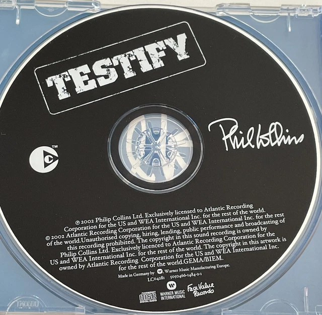 PHIL COLLINS TESTIFY CD Like New $6.95 - PicClick AU