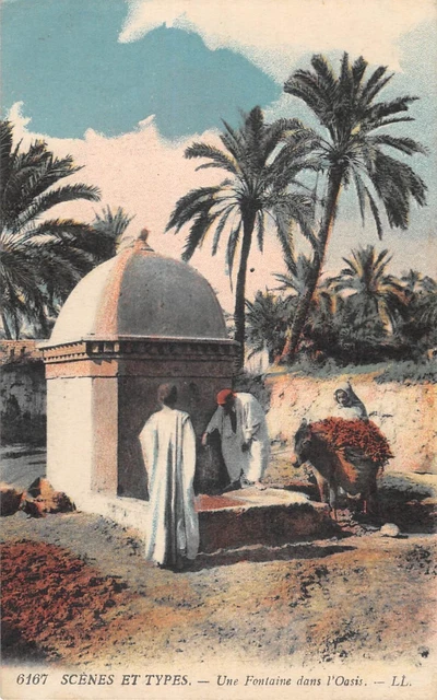 CPA ALGERIE / Scenes Et Types / Une Fontaine Dans L'oasis EUR 3,80 ...