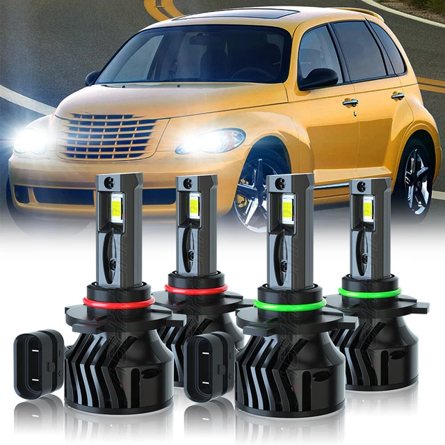 FOR CHRYSLER PT CRUISER 2001-2010 6K LED Headlight High Low Beam Bulbs ...