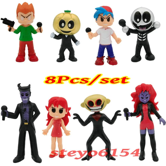 8PCS/SET FRIDAY NIGHT Funkin Figures PVC Cartoon Toys Boyfriend Kid ...