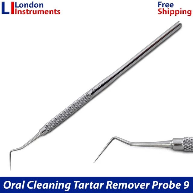 DENTIST DIAGNOSTIC PROBE No.9 Periodontal Hygienist Scaler Tooth ...