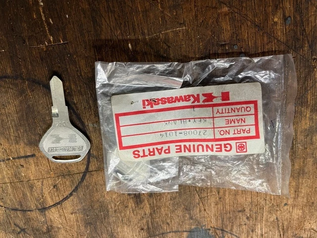 KAWASAKI Z650/Z900/Z1000 Genuine Nos Key Blank For Lock Number 1014 EUR ...