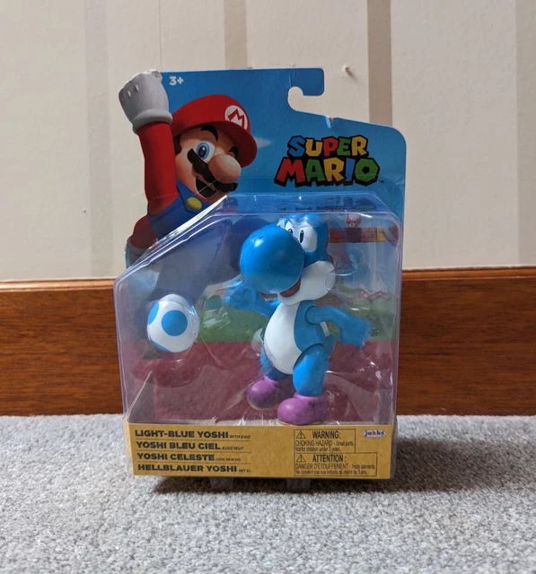 NINTENDO SUPER MARIO Blue Yoshi with Egg 4-inch Action Figure New In ...
