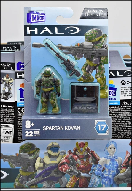 HALO INFINITE MEGA Construx Heroes Séries 17 Spartiate Kovan Mini ...