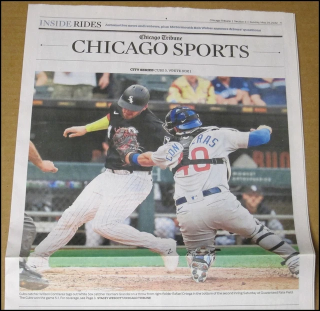 5/29/2022 CHICAGO TRIBUNE Newspaper Willson Contreras Grandal Cubs vs ...