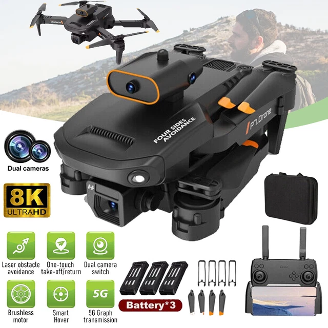 MINI FALTBAR WIFI FPV Drohne Mit 8K HD Dual Kamera Selfie RC ...