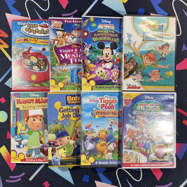 DISNEY KIDS DVD Lot of 8 Mickey Mouse Tigger Pooh Little Einsteins ...