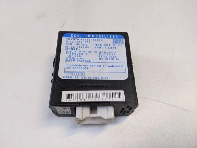 TOYOTA LAND CRUISER Immobilizer Module Ecu 89780-60030 £23.99 - PicClick UK