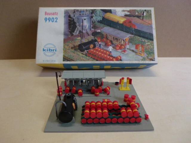 KIBRI 9902 BAUSATZ Shell Tanklager H0 1/87 Eisenbahn Modellbau 1961 ...