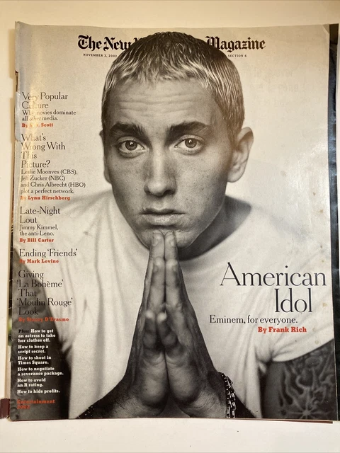 SELTENES COVER DES New York Times Magazine EMINEM (3. November 2002 ...