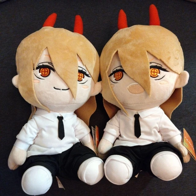 TAITO CHAINSAW MAN Big Plush Doll Power Face 2 Smile Devil Hunter 30cm ...